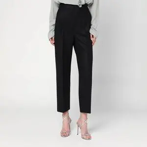 Alberta Ferretti Wool-blend Trousers - Black