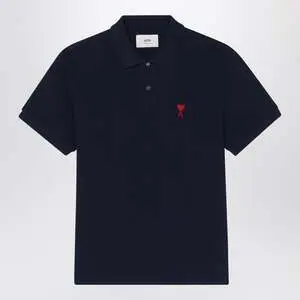 AMI Paris Polo De Coeur Midnight - Blue
