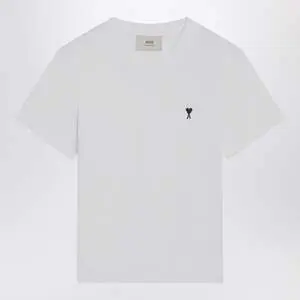 AMI Paris T-shirt De Coeur In Cotton - White
