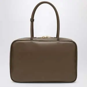 Miu Miu Beau Large Bag In Tundra-colored Leather - Green
