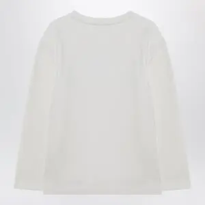 Max Mara Sweatshirt In Silk Blend - White