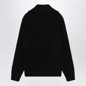 Moncler Ribbed Wool Jumper - Black
