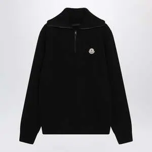 Moncler Ribbed Wool Jumper - Black