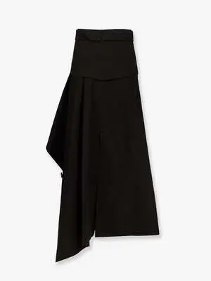 Burberry Heather Asymmetrical Trench Skirt