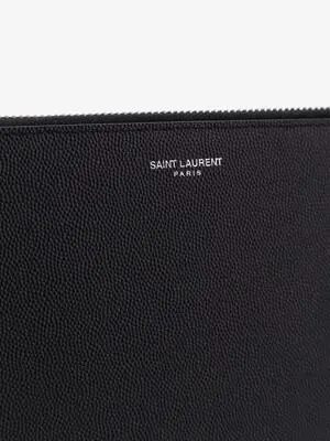 Saint Laurent Leather Clutch
