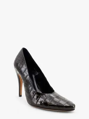 JUDE Jerry Leather Decollete With Croco Print