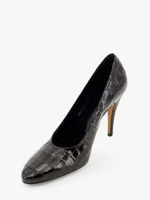 JUDE Jerry Leather Decollete With Croco Print