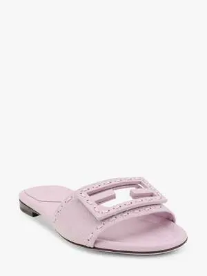 Fendi Leather Tube Sandals - Multicolor