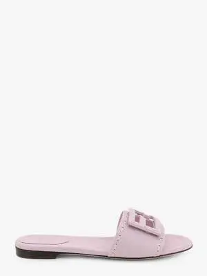 Fendi Leather Tube Sandals - Multicolor