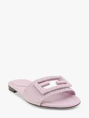 Fendi Leather Tube Sandals - Multicolor