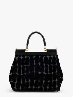 Dolce & Gabbana Sicily Velvet Handbag
