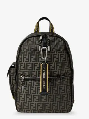 Fendi Climb Ff Zucca Technical Fabric Backpack - Multicolor