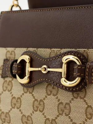 Gucci Horsebit Duomo Gg Canvas Handbag