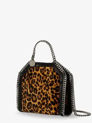 Stella McCartney Falabella Tiny Bag Velvet Crossbody Bag With Animal Print - Multicolor