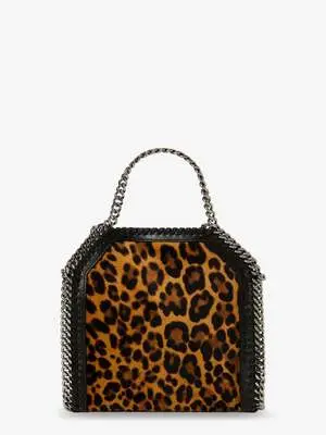 Stella McCartney Falabella Tiny Bag Velvet Crossbody Bag With Animal Print - Multicolor