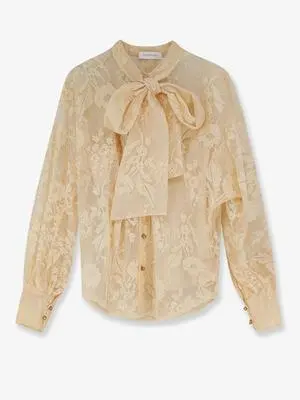 Zimmermann Valiant Lace Shirt - Cream