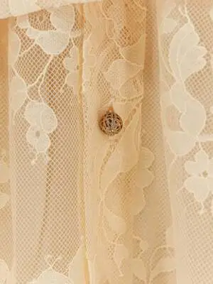 Zimmermann Valiant Lace Shirt - Cream