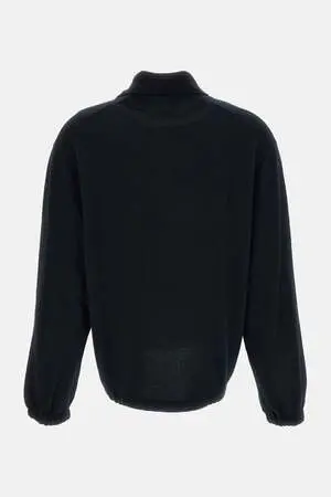 BARRIE Maglia Oversize In Con Colletto Polo - Black