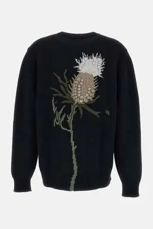 BARRIE Maglia Scottish Flower - Nero