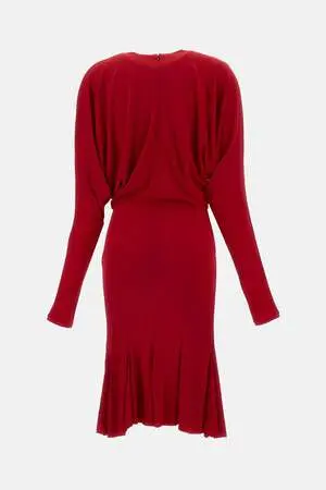 Jacquemus Abito Midi La Robe Losange - Rosso