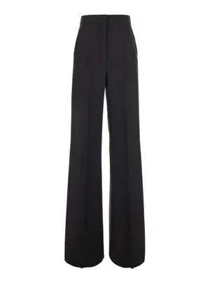 Max Mara Extra' Brown Trousera With Side Pockets In Stretch Wool For - Multicolor