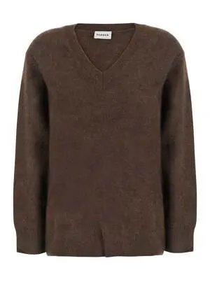 P.a.r.o.s.h V-neck Sweater With Long Sleeves In Wool For