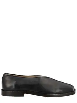 LEMAIRE Slipper Flat Piped - Black