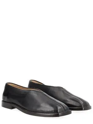 LEMAIRE Slipper Flat Piped - Black