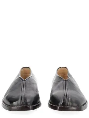 LEMAIRE Slipper Flat Piped - Black