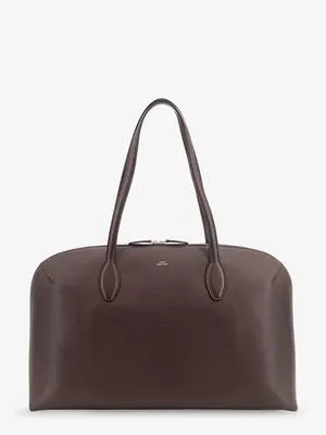 TOTEME Suede Handbag With Engraved Logo On The Front - Multicolor