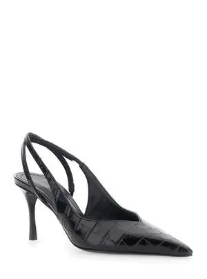 FERRAGAMO Pumps With 70mm Heel In Black Leather