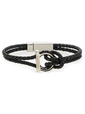 FERRAGAMO Bracciale Gancini - Black