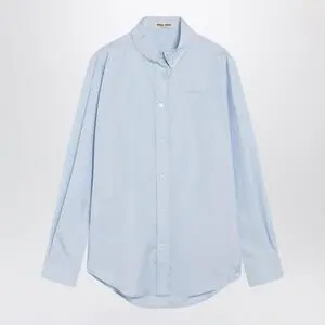 Miu Miu Light Poplin Shirt - Blue