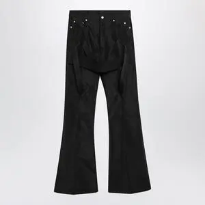 Rick Owens Megastrapped Bolans Jeans In Nylon Canvas