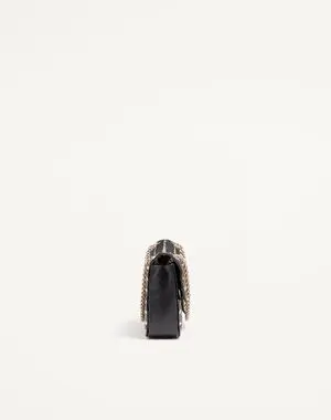 Valentino Garavani Rockstud Spike Medium Shoulder Bag In Kidskin - Black