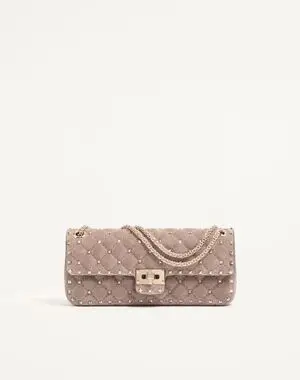 Valentino Garavani Rockstud Spike Medium Suede Shoulder Bag