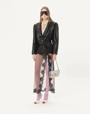 Valentino Garavani Devain Small Shoulder Bag In Metallic Mesh