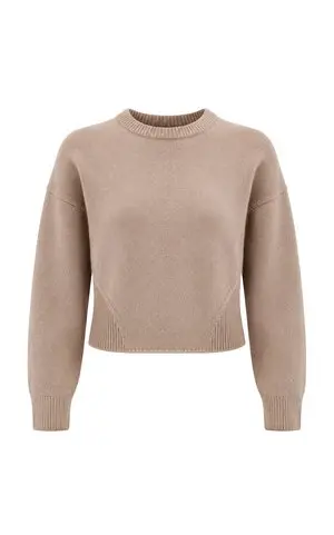 Alaïa Cinched Cashmere Knit Sweater
