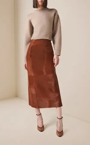Alaïa Cinched Cashmere Knit Sweater
