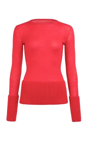 Alaïa Wool Top - Red