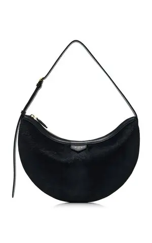 Alaïa Demi Lune Calf Hair Bag - Black
