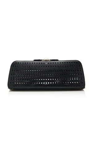 Alaïa Delta Leather Clutch