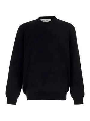 GOLDEN GOOSE T-shirt Cotton With Round Neck And Long Sleeves In Black Cotton - Multicolor