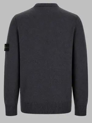 Stone Island Maglia Con Patch Logo - Gray