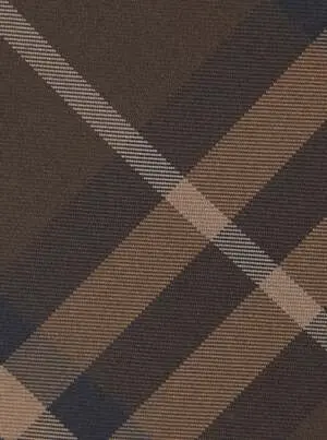 Burberry Checkered 'manston' Bow Tie With Brown Icons