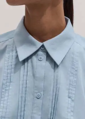 ME+EM Micro Cord Slim Fitting Blouse