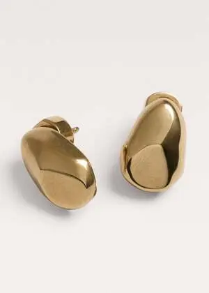 ME+EM Drop Earrings With Removeable Pendant Gold-black