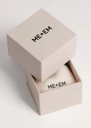 ME+EM Drop Earrings With Removeable Pendant Gold-black