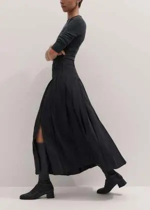 ME+EM Pleated Maxi Skirt