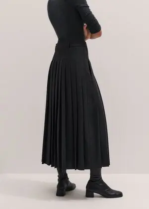 ME+EM Pleated Maxi Skirt